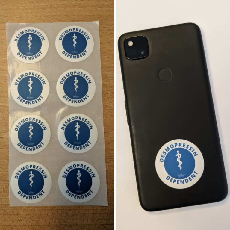 Emergency Information Stickers - Pituitary Foundation