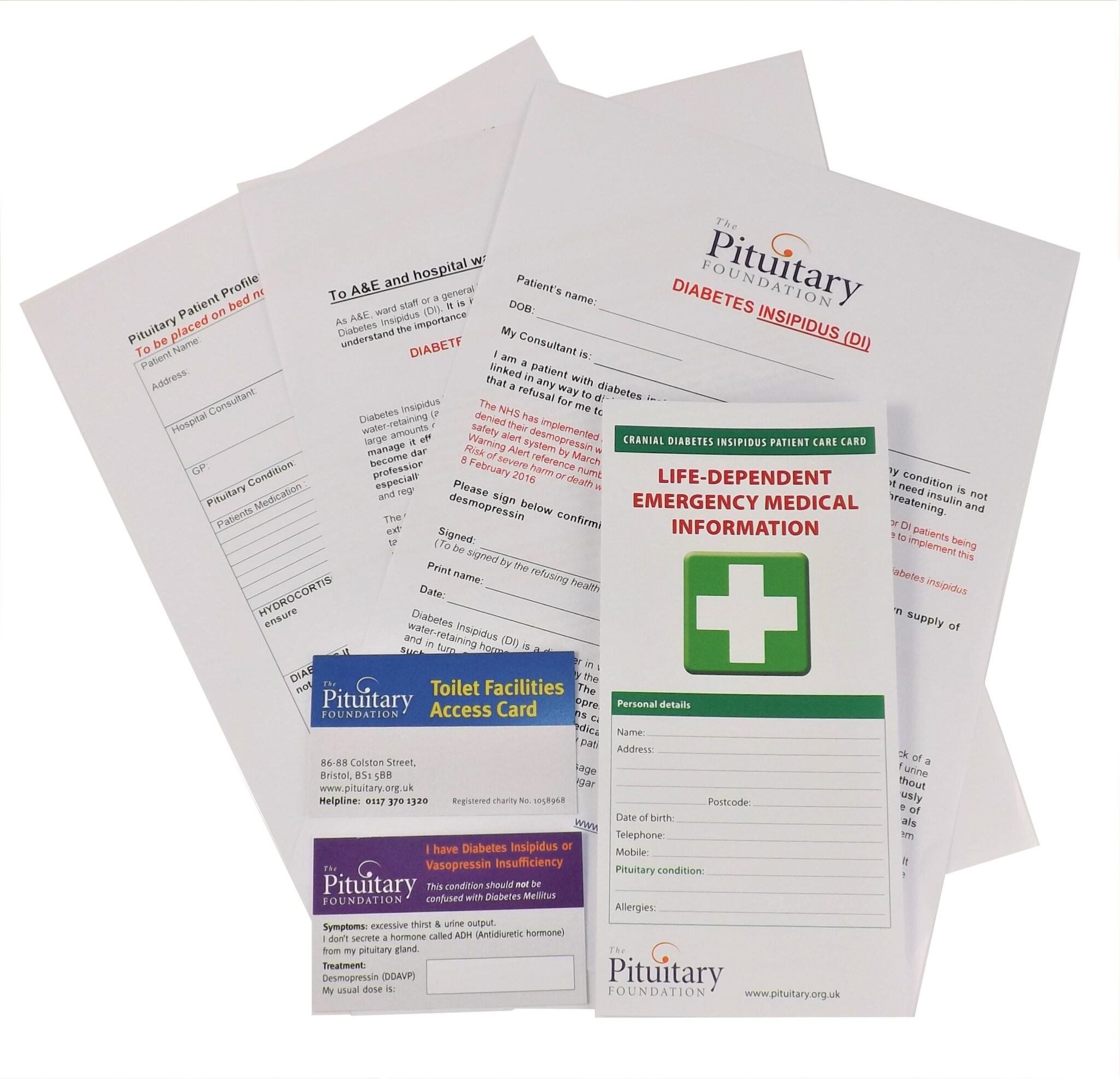 AVP Deficiency (Diabetes Insipidus) Awareness Card - Pituitary Foundation