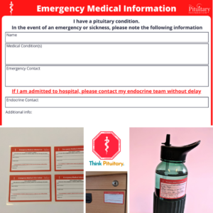 Emergency Information Stickers - Pituitary Foundation
