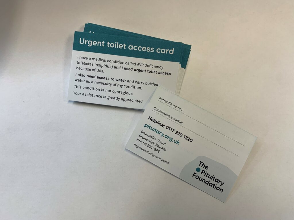 AVP Deficiency (Diabetes Insipidus) Toilet Card - Pituitary Foundation